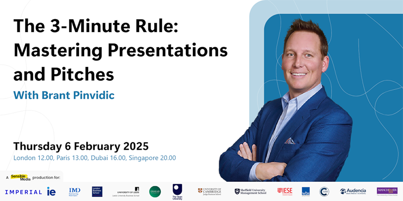 The 3-Minute Rule: Mastering Presentations and Pitches | Leeds ...